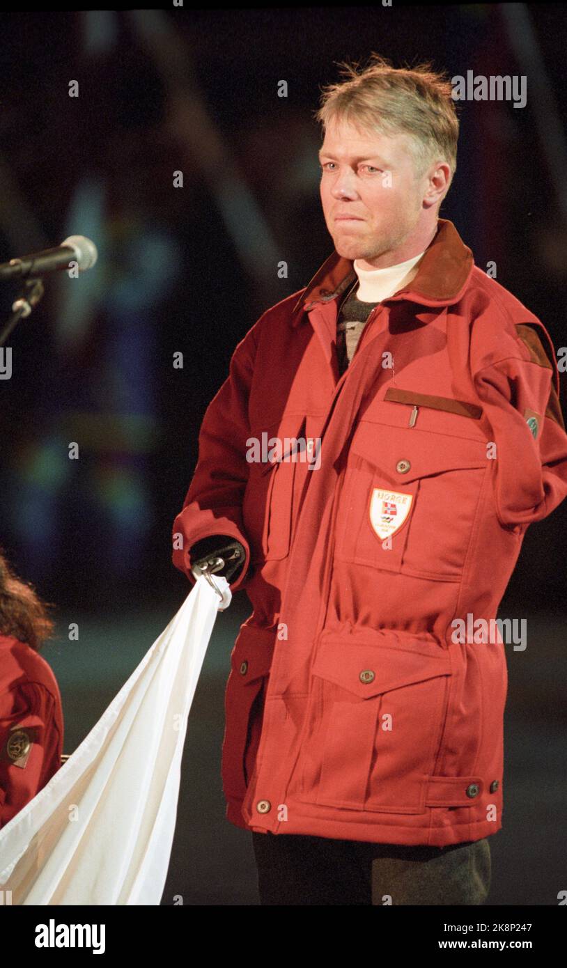 Lillehammer 19940310. Paralympics 1994. Die Eröffnungszeremonie in der ...