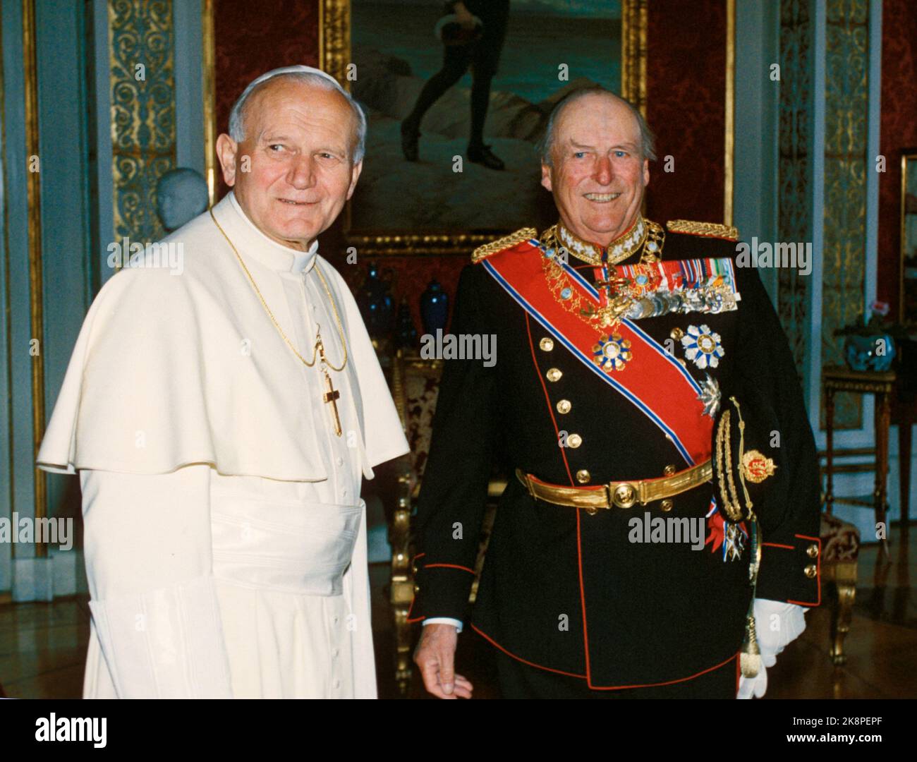Oslo 19890601. Papst Johannes Paul II. Ist der erste Papst der ...