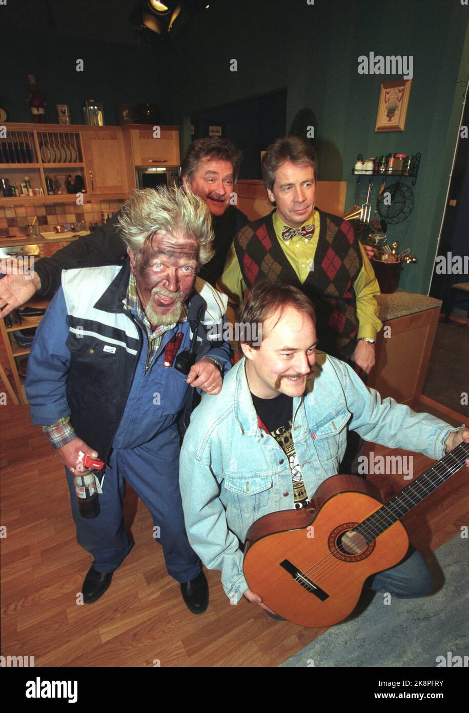 Oslo 19920825: TV2 Aufnahme der Comic-Serie 'Karl & Co'. Z. B. Harald ...