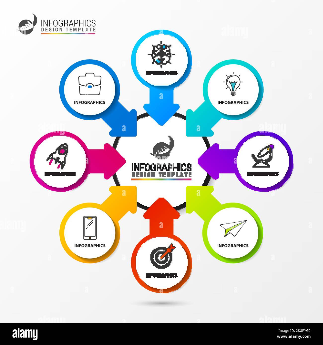 Organizational chart infographic business flowchart -Fotos und ...