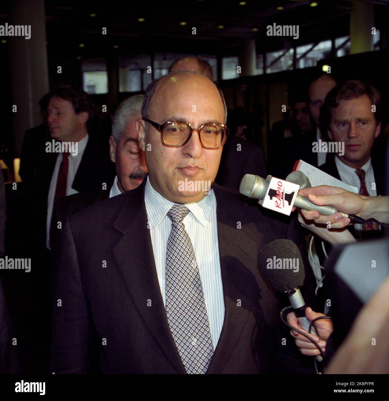 Oslo 199401 der palästinensische Planungsminister Nabil Shaath in Oslo ...