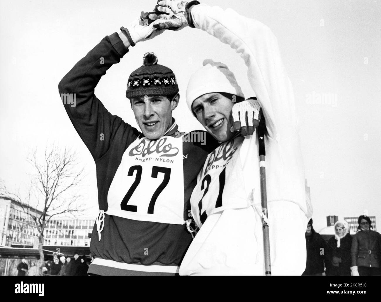 Oslo Januar 1970 Monolite-Rennen die beiden Cross-Country-Junioren Ivar ...