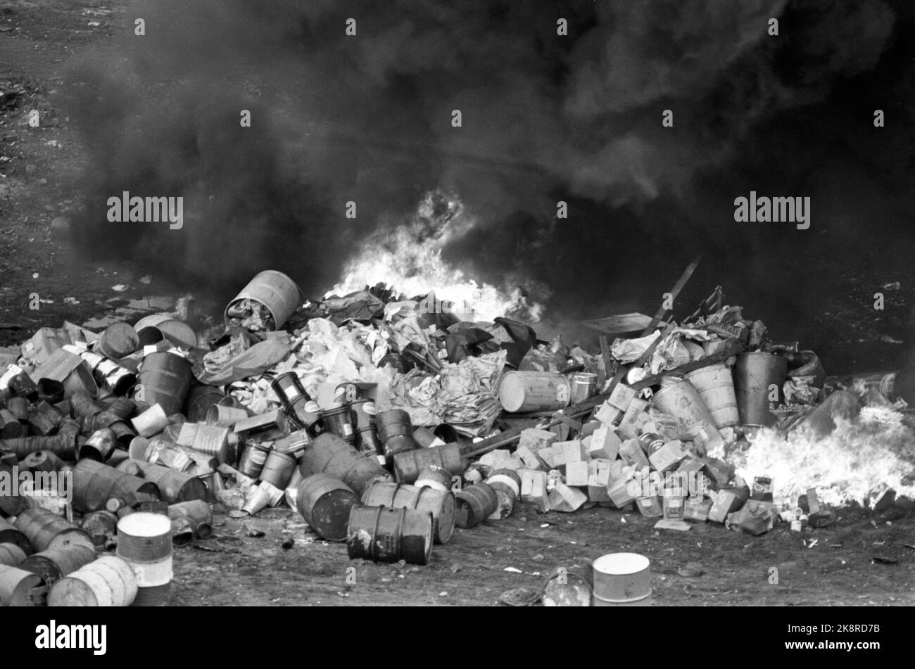 Oslo 19691025 Ein Stadtteil in Rauch. Hier ist ein Fall von kommunaler ...