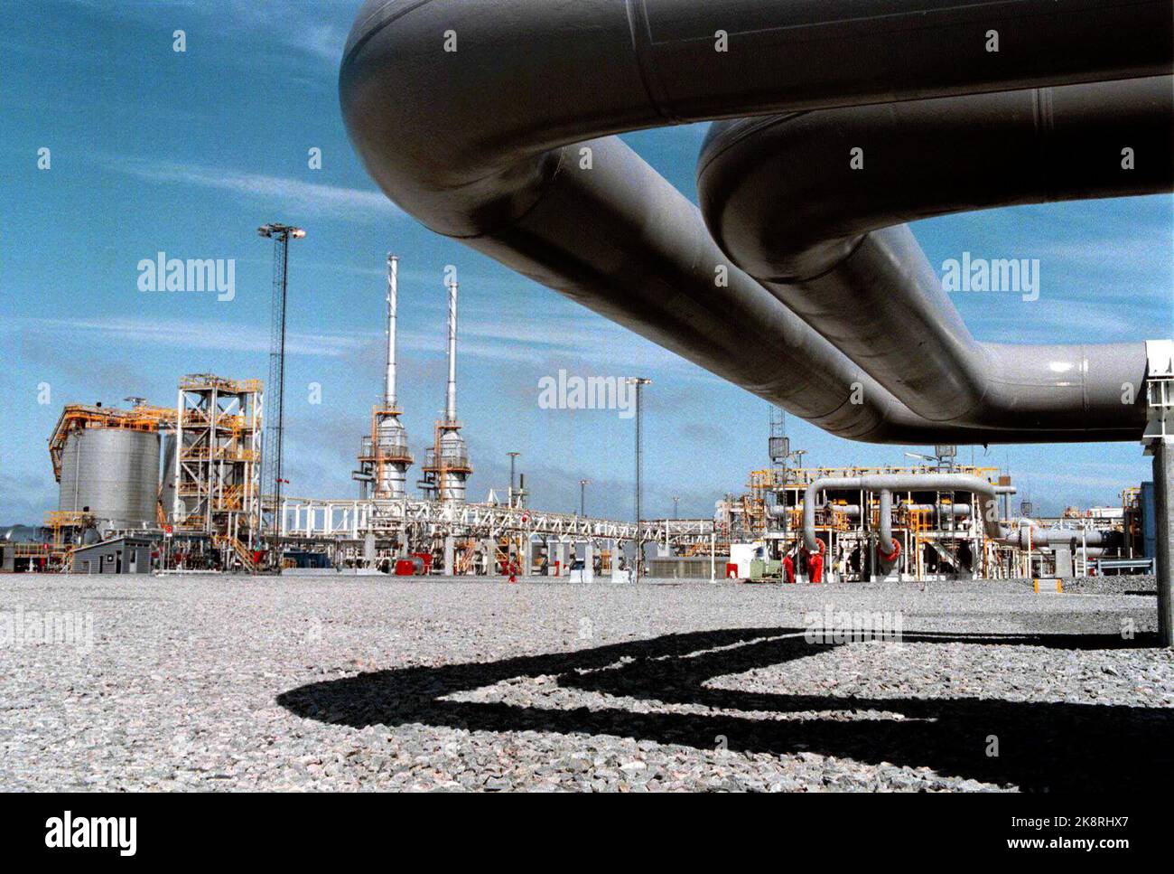 Kollsnes: Die Gasaufbereitungsanlage des Troll-Projekts in Kollsnes in ...