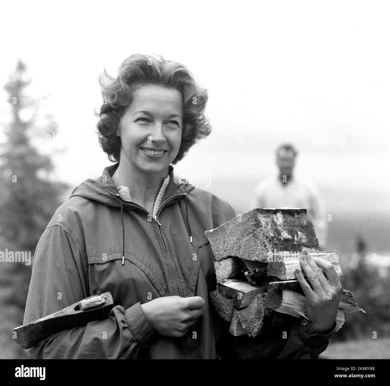 Sjurjøen 19580816. Hamarpiken Ruth und Willy Brandt Bürgermeister und ...