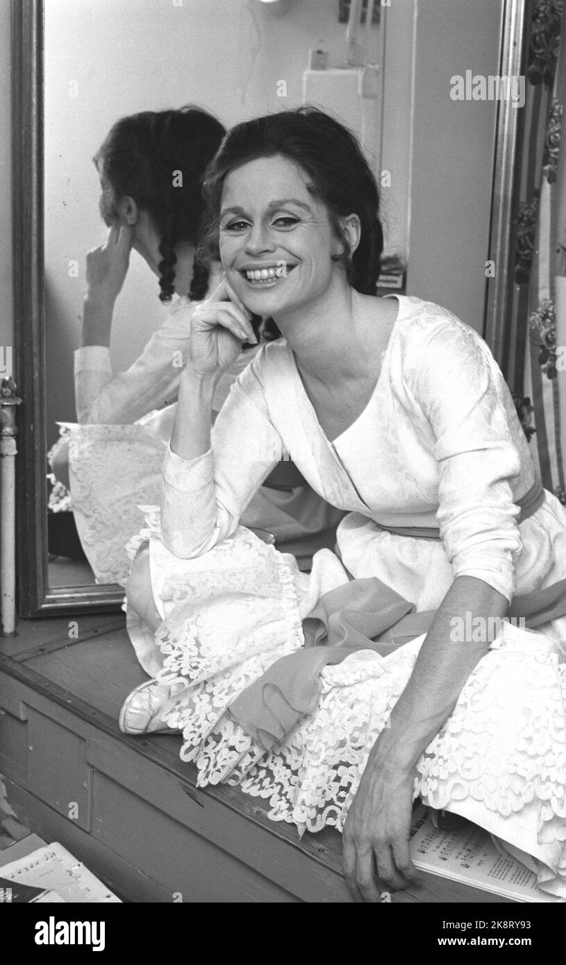 Oslo 19701128. Die Schauspielerin Thea Stabell hat im letzten Akt in ...