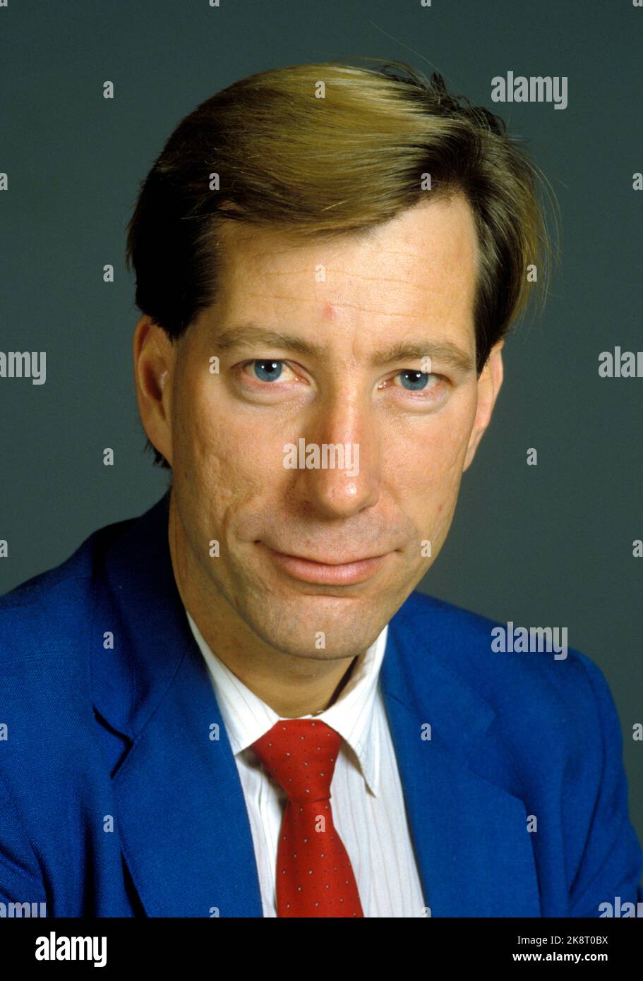 Oslo, november 1985, politiker sigbjorn johnsen, ein hedmark foto ...