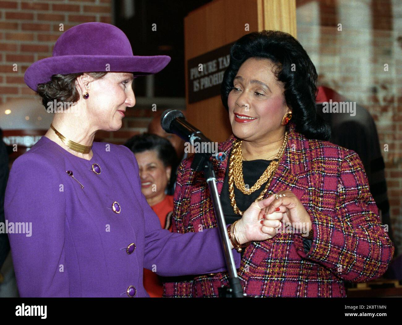 USA Atlanta 10. Februar 1993. Königin Sonja besucht die bevorstehende ...