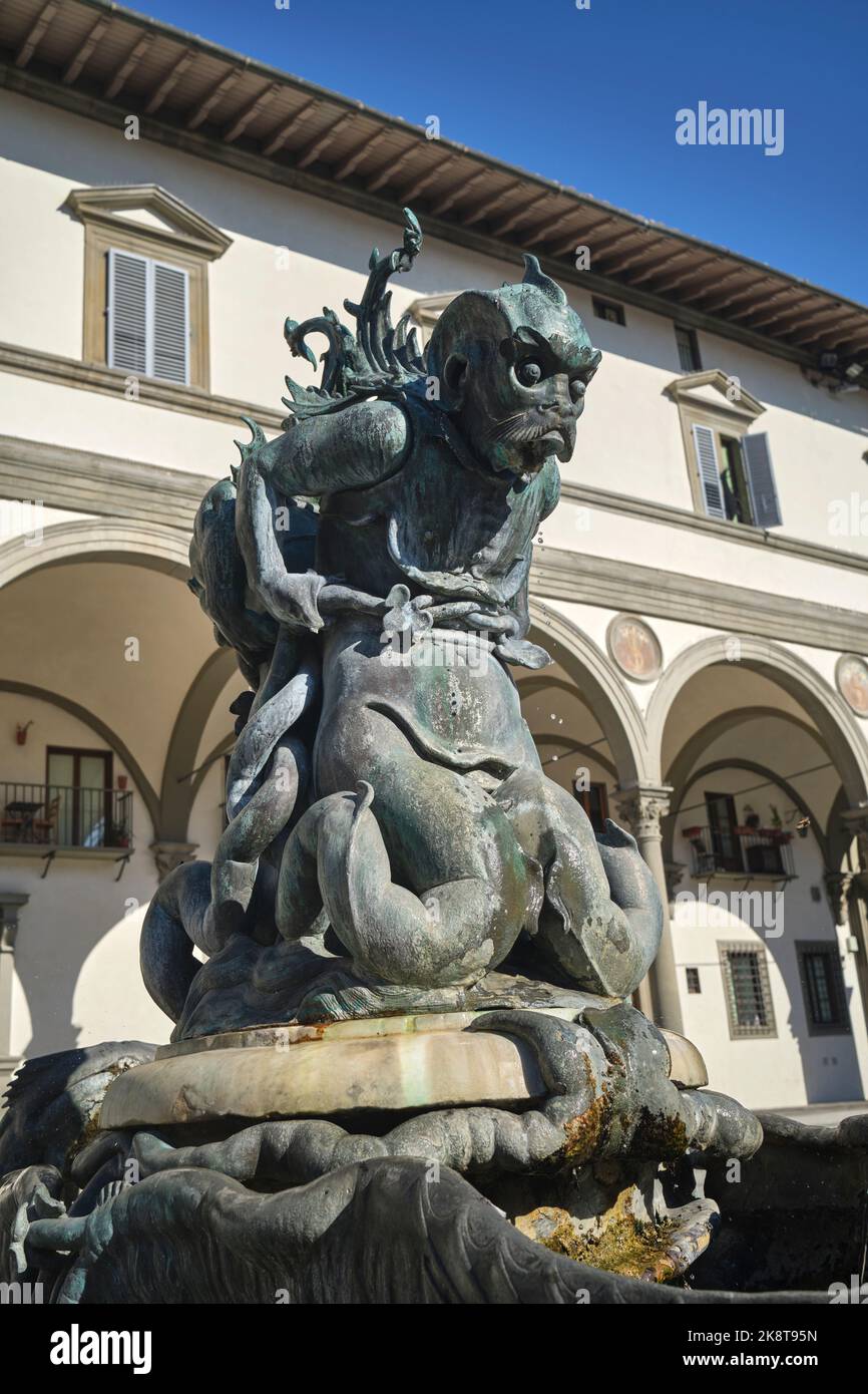 Fontani dei mostri marini piazza della santissima annunziata florence ...