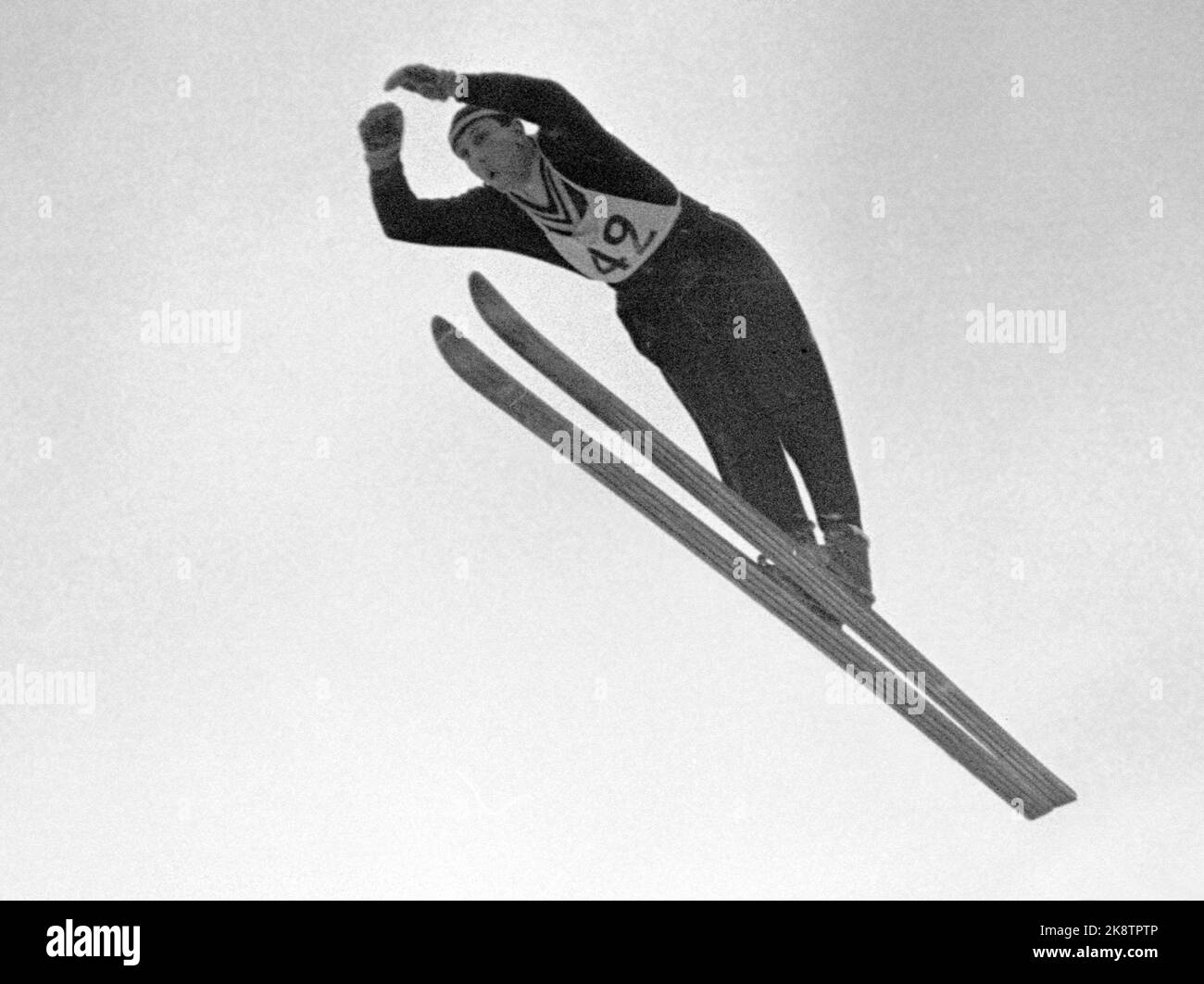 Kongsberg Jan. 1948: Vorbilder für die Olympischen Spiele 1948. Hier ...