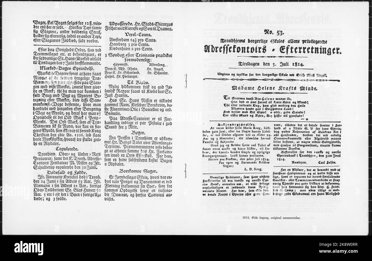 Ist norwegens älteste zeitung im jahr 1967 Schwarzweiß-Stockfotos und ...