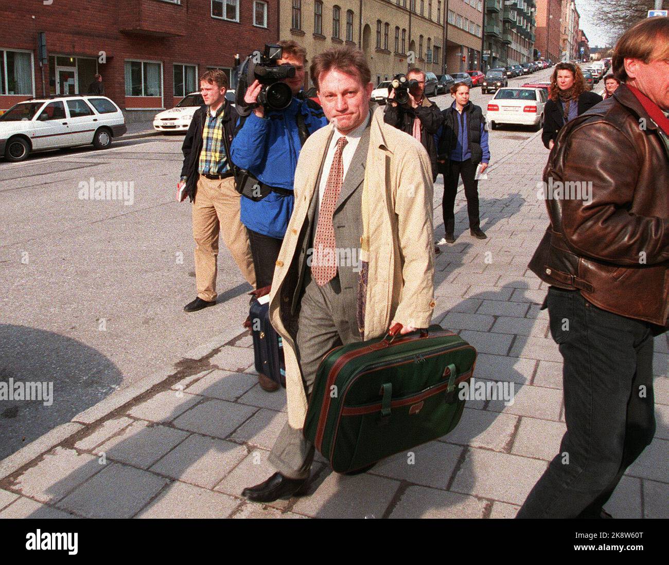 Schweden. Der Anwalt von Thomas Quick, Claes Borgström, kommt am ...