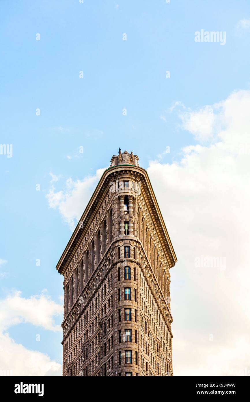 NEW YORK, USA - 12. JULI 2010: Das Flatiron-Gebäude in New York, USA ...