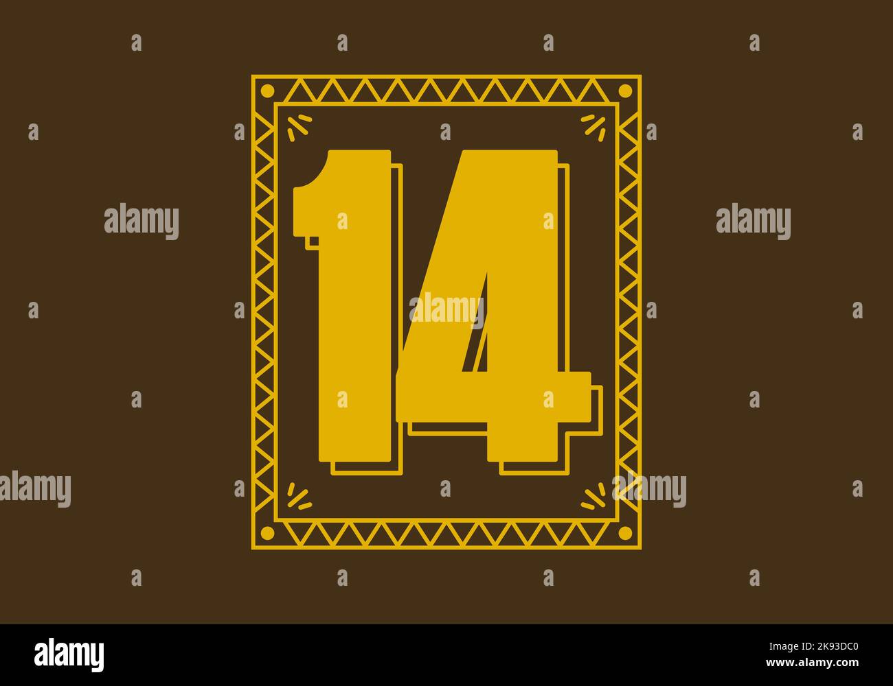 Nr 14 Stock-Vektorgrafiken kaufen - Alamy