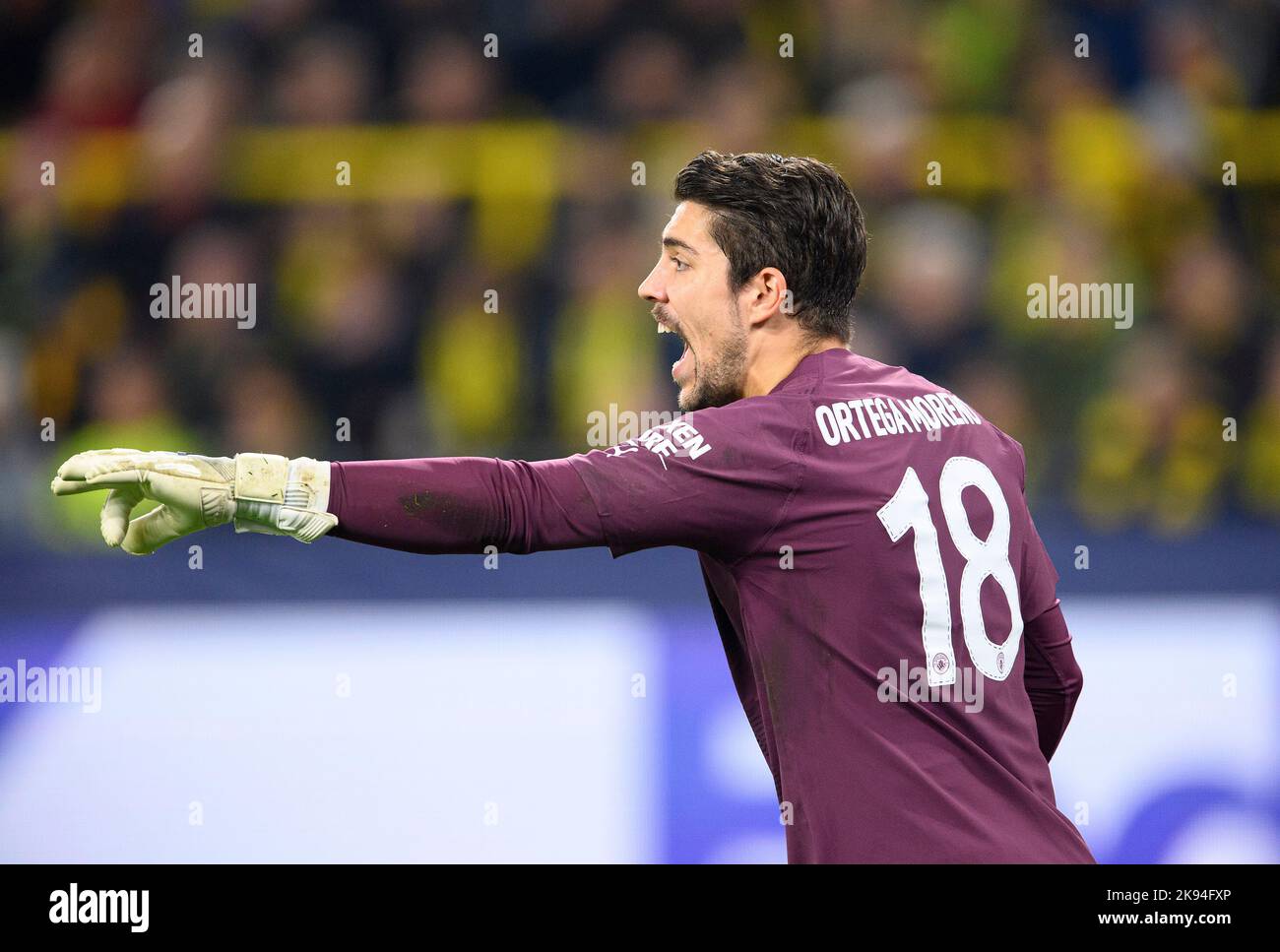 Dortmund/Deutschland. 25.. Oktober 2022, Torwart Stefan ORTEGA (ManCity) Geste, Geste, Fußball ...