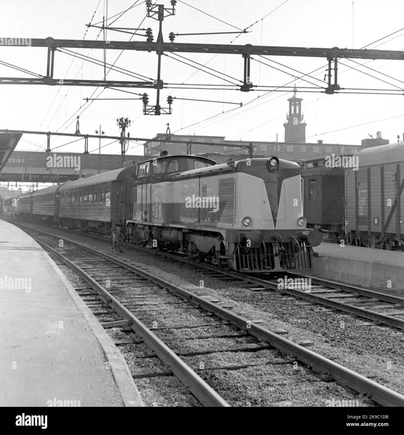 Dieselpneumatische Lokomotive Stockholm Nynäs Railway SNJ T6 in ...