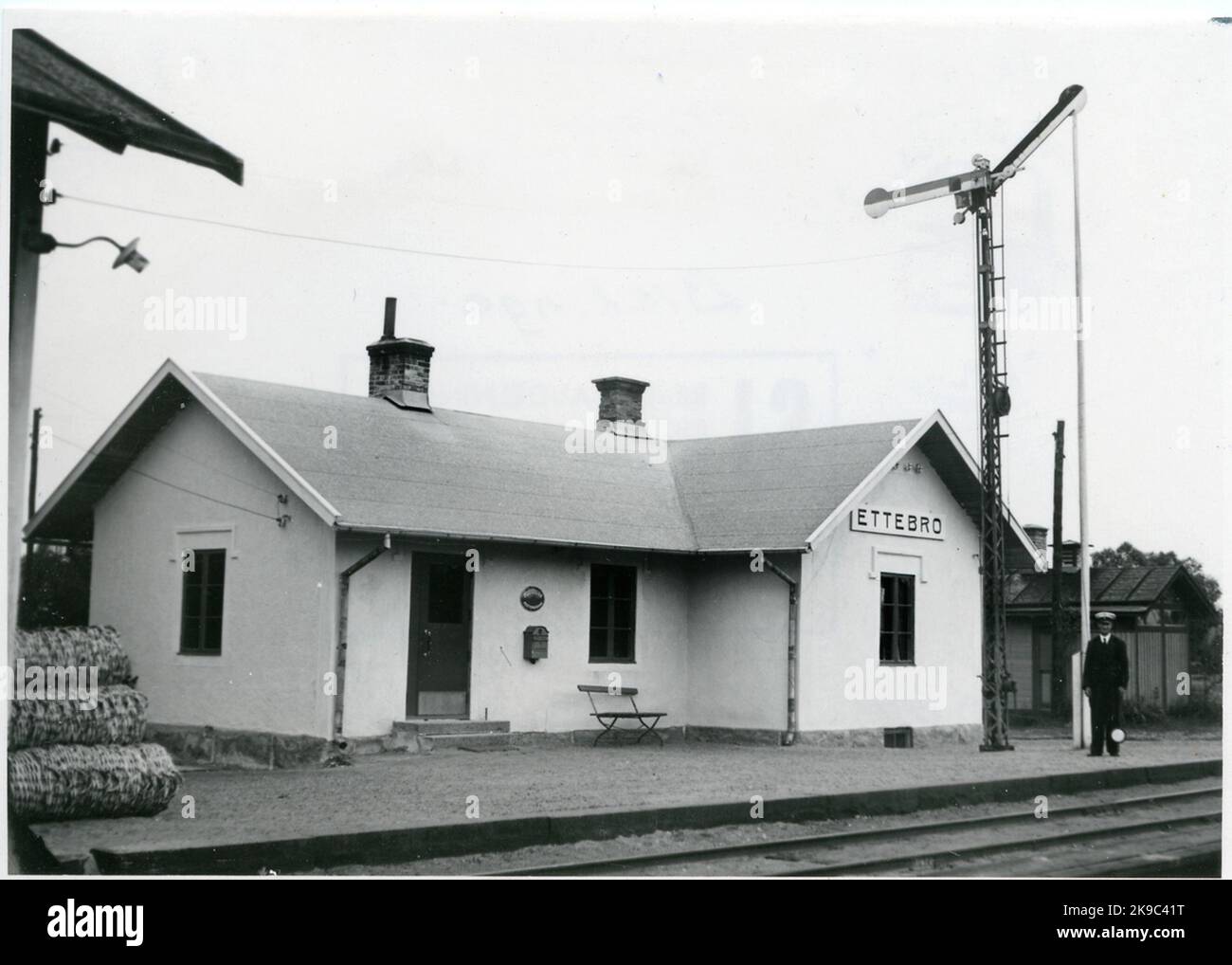 DER BAHNHOF ENEBRO wurde 1869 erbaut, 1927 von der BKB Blekinge ...