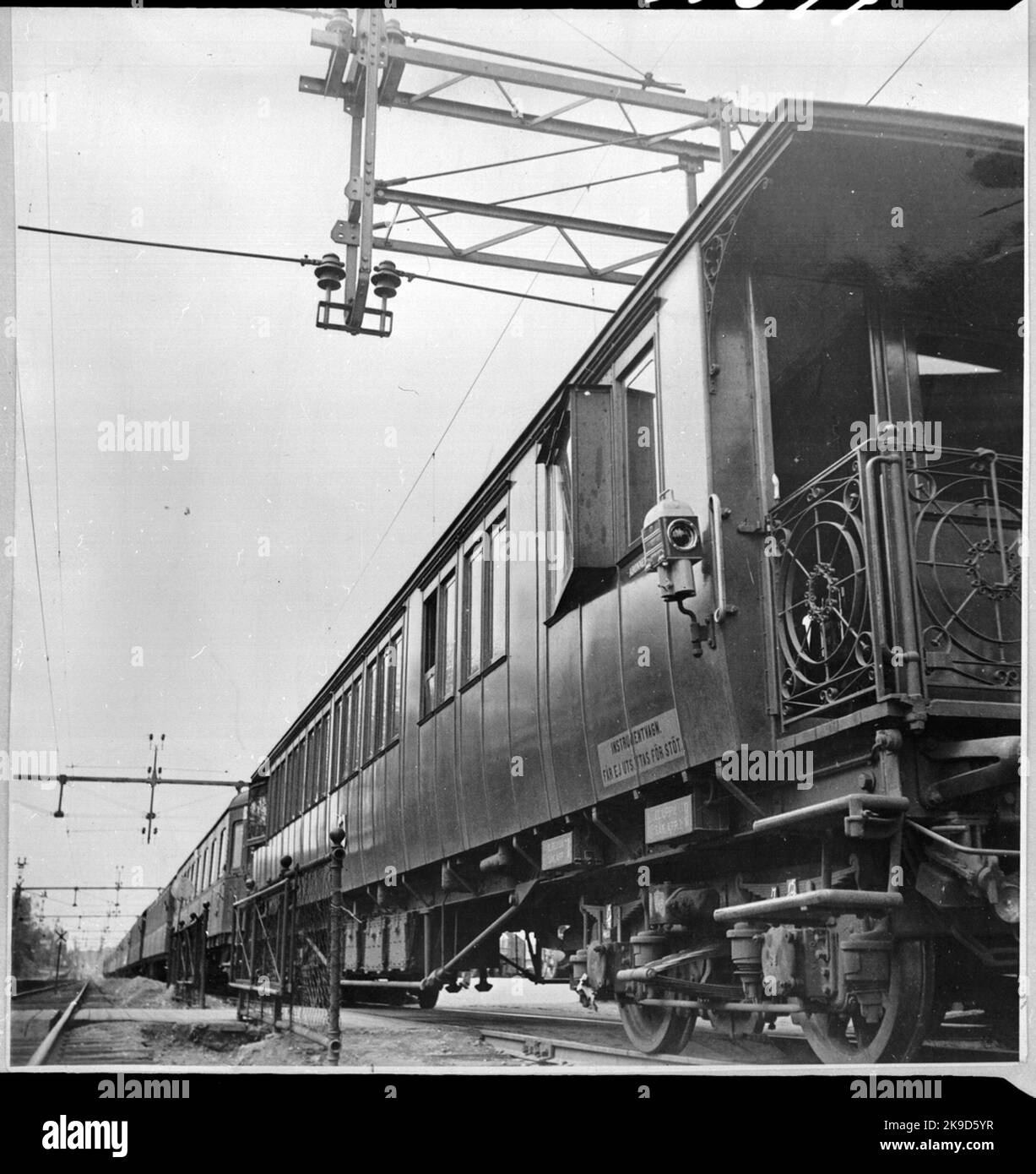 Messwagen SJ Bo7 2812. Der Halla Trailer. Der Franzose Emile wurde ...