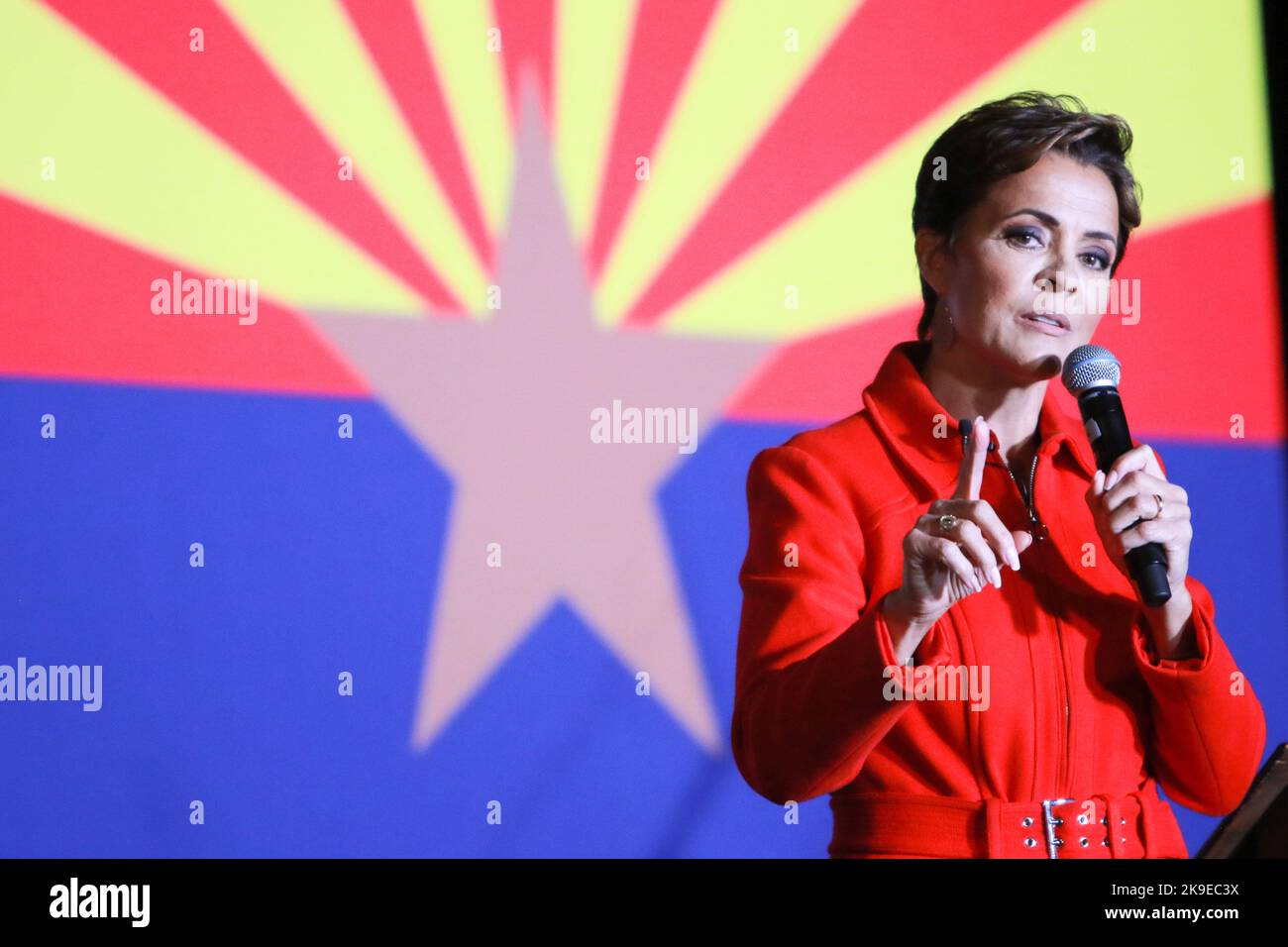 Arizona, USA. 27. Oktober 2022. Der Gouverneurskandidat der Arizona GOP ...