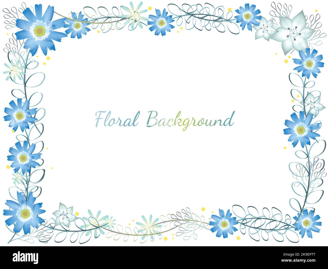 Romantic watercolor floral frame -Fotos und -Bildmaterial in hoher ...