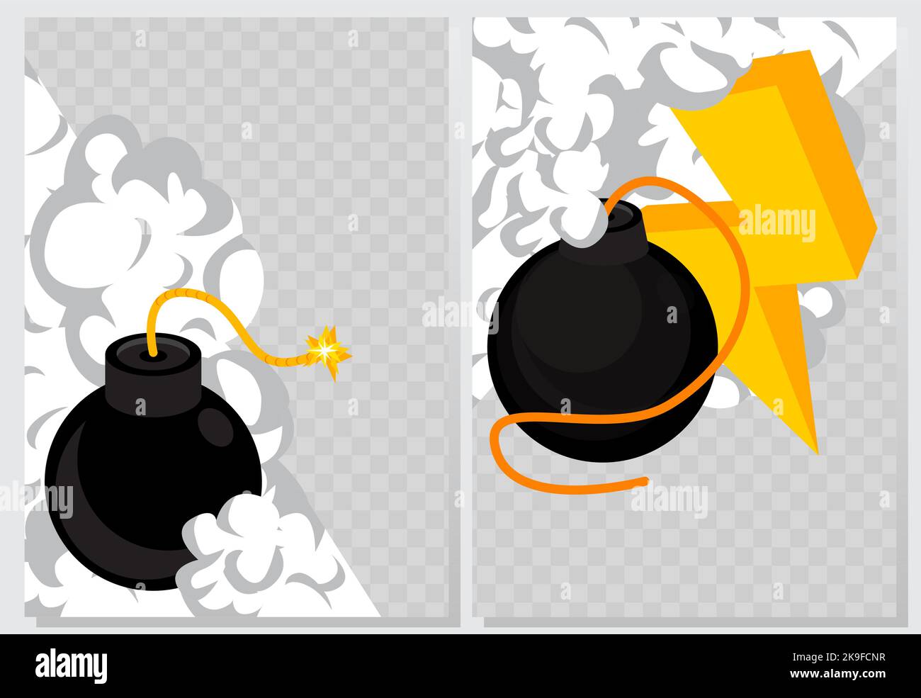 Bombenposter. Banner-Vorlage für explosive Ereignisse. Design mit ... Bombenposter. Banner-Vorlage für explosive Ereignisse. Design mit ...