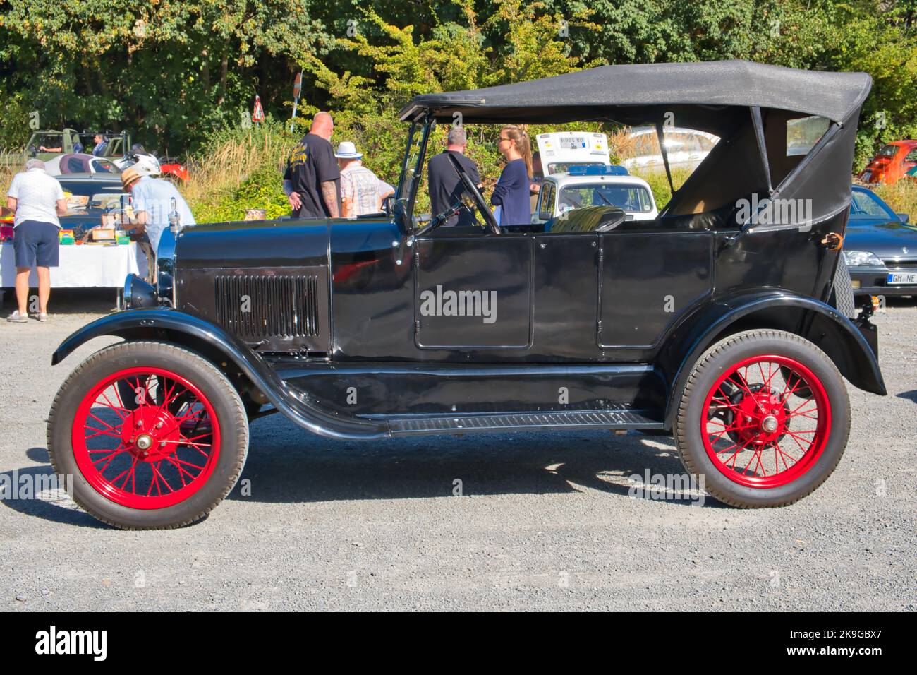 Schwarzer Ford Modell T, produziert von 1908 - 1927, Oldtimer, Oldtimer ...