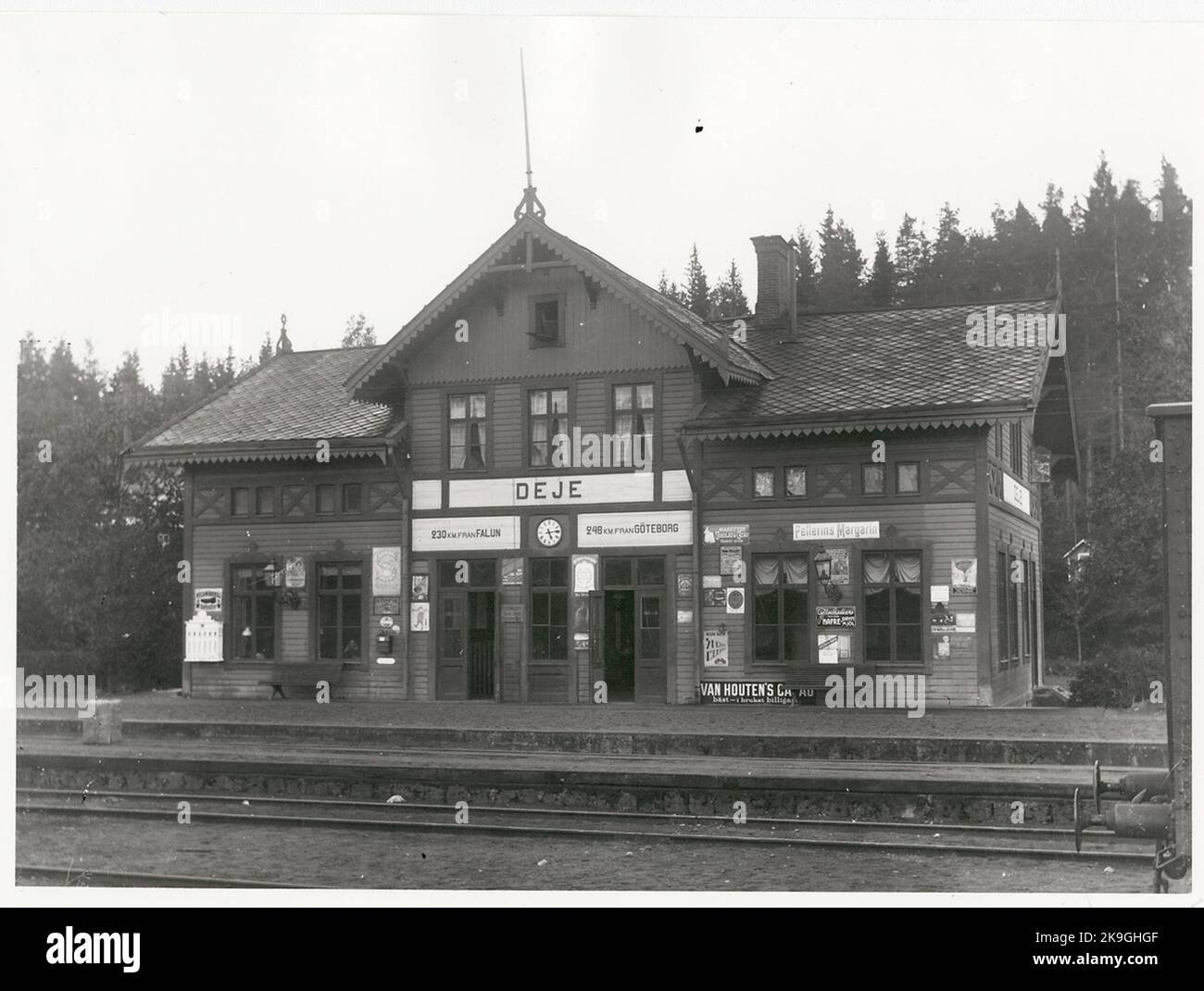 11,1.1946 übernahm das SJ-Bahnhofshaus von NKLJ seit dem Brand des ...