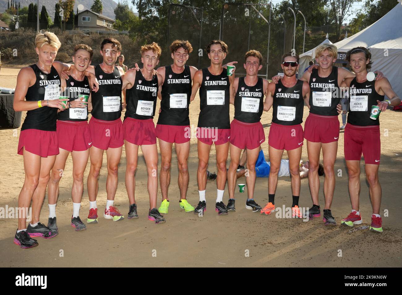 Mitglieder der stanford cardinal herrenmannschaft von links: robert ...
