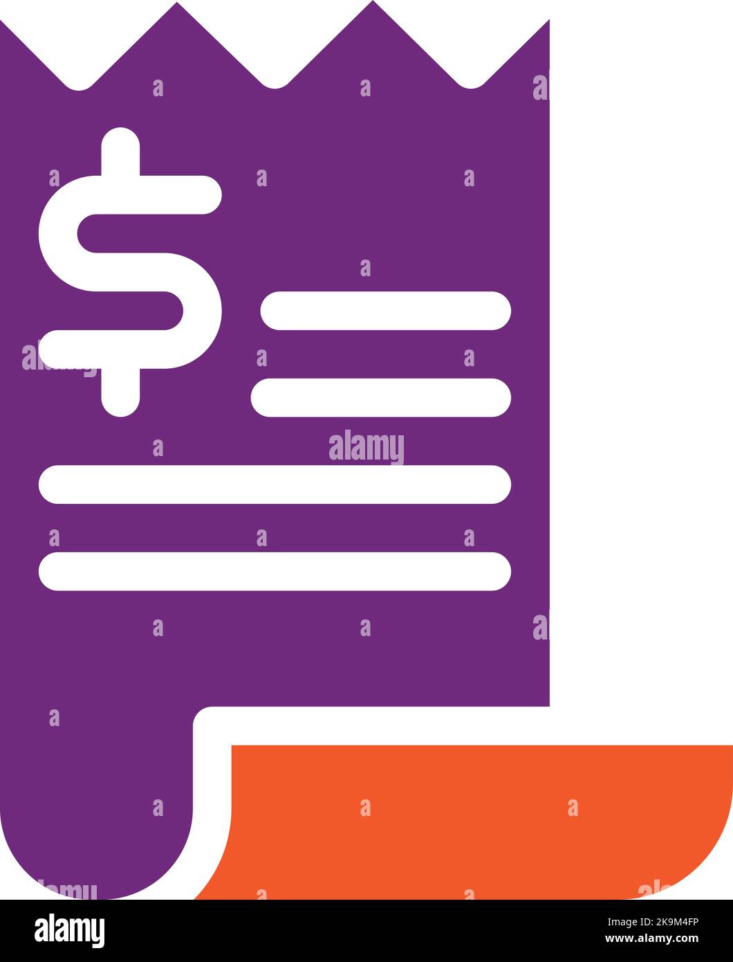 Design des Invoice Vector-Symbols Illustration Stock-Vektorgrafik - Alamy