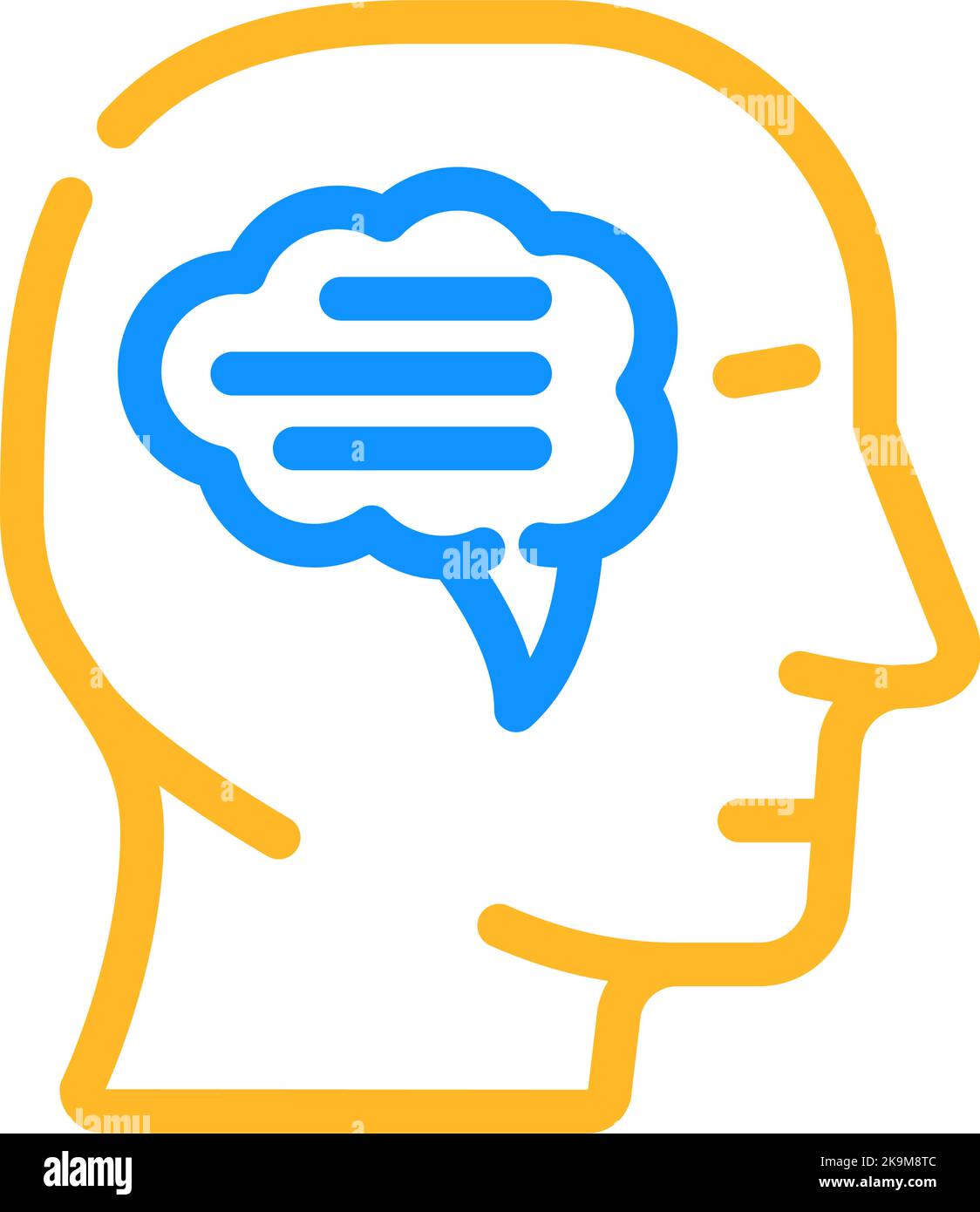 Meinung Erfahrungsbericht Farbe Symbol Vektor Illustration Stock ...