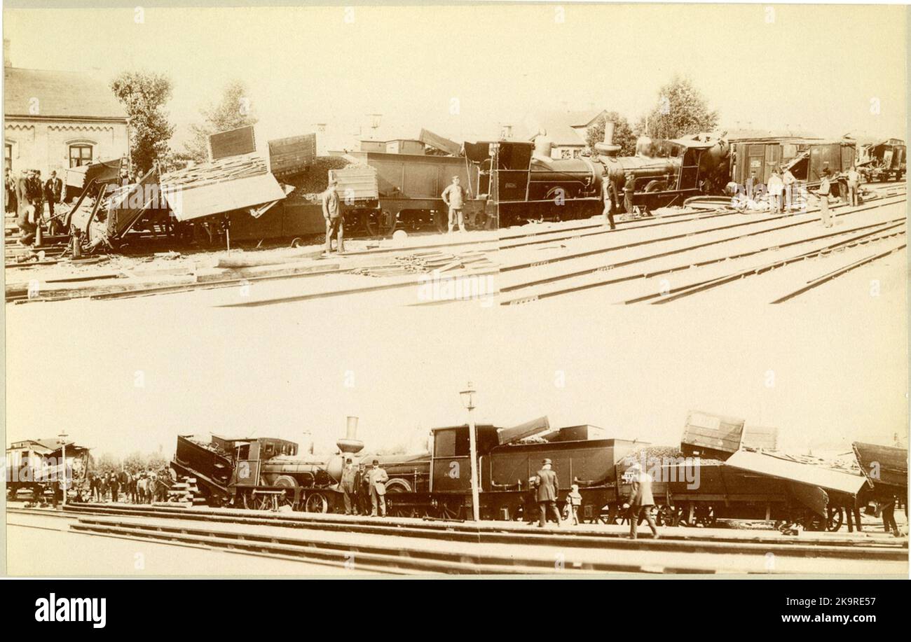 Eisenbahnunfall am Bahnhof Staffanstorp in der Bangården.Lund ...