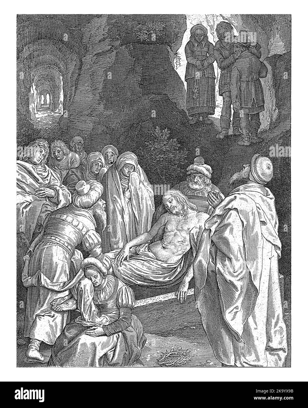 Maria magdalena in jesusgrab Schwarzweiß-Stockfotos und -bilder - Alamy