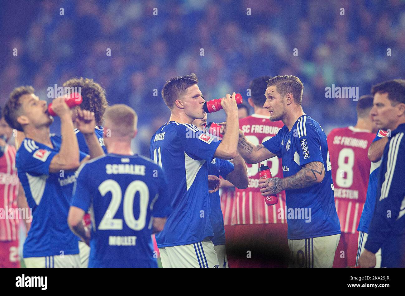 Trinkpause von links nach rechts Thomas OUWEJAN (GE), Florent MOLLET ...
