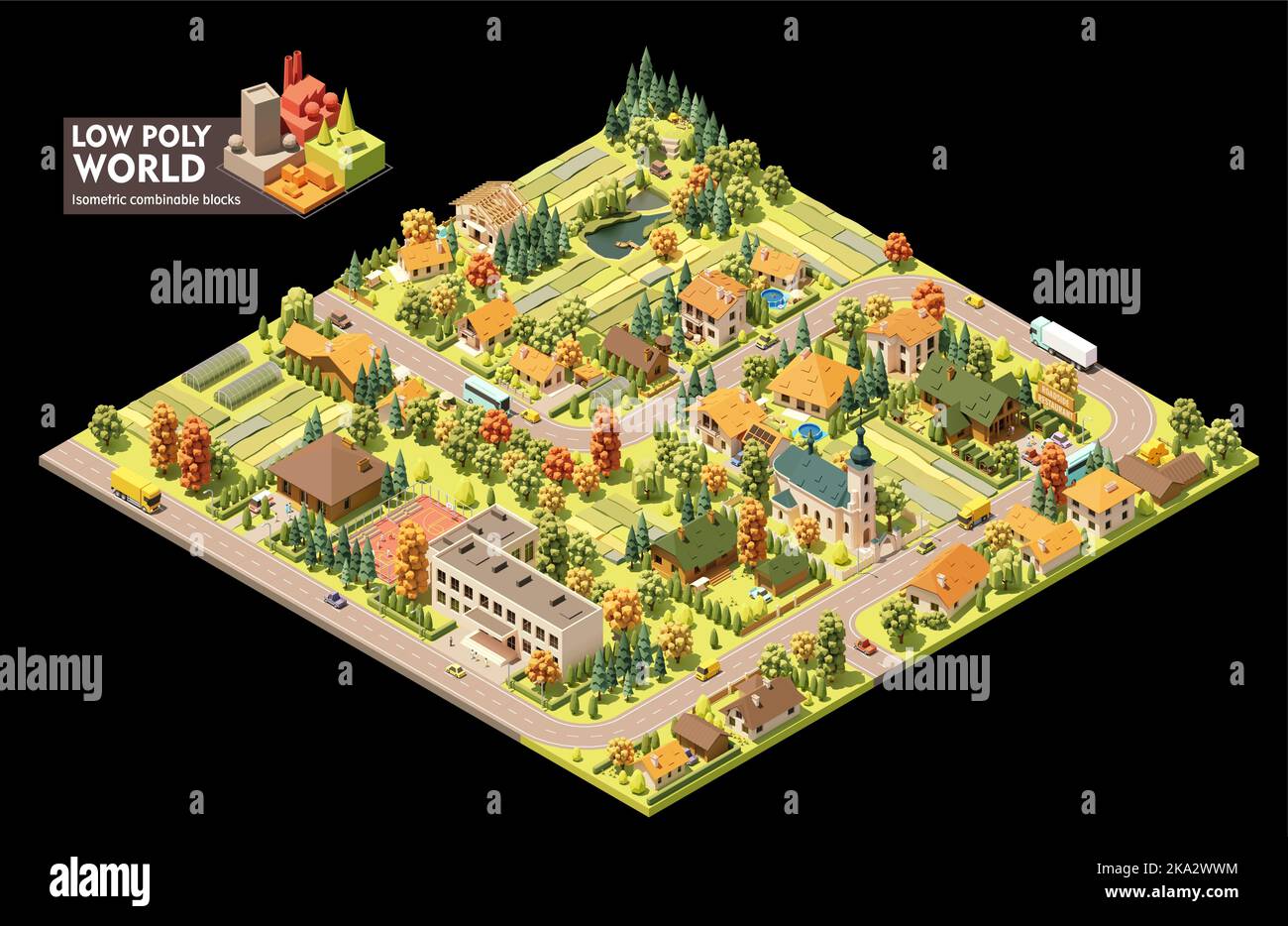Town map Stock-Vektorgrafiken kaufen - Alamy