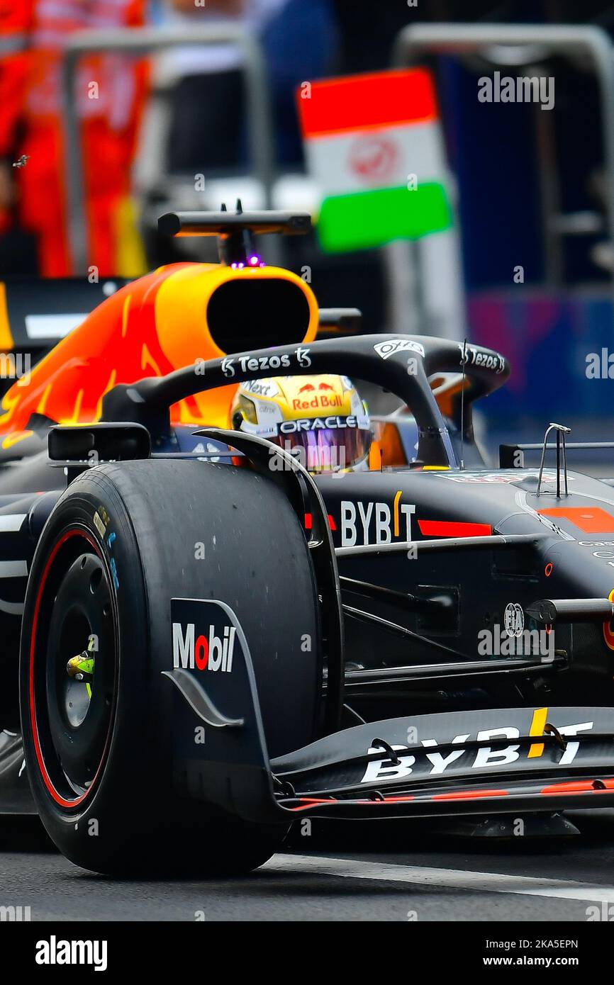 MEXIKO-Stadt, MEXIKO 28. 2022. Oktober: Max Verstappen aus den ...