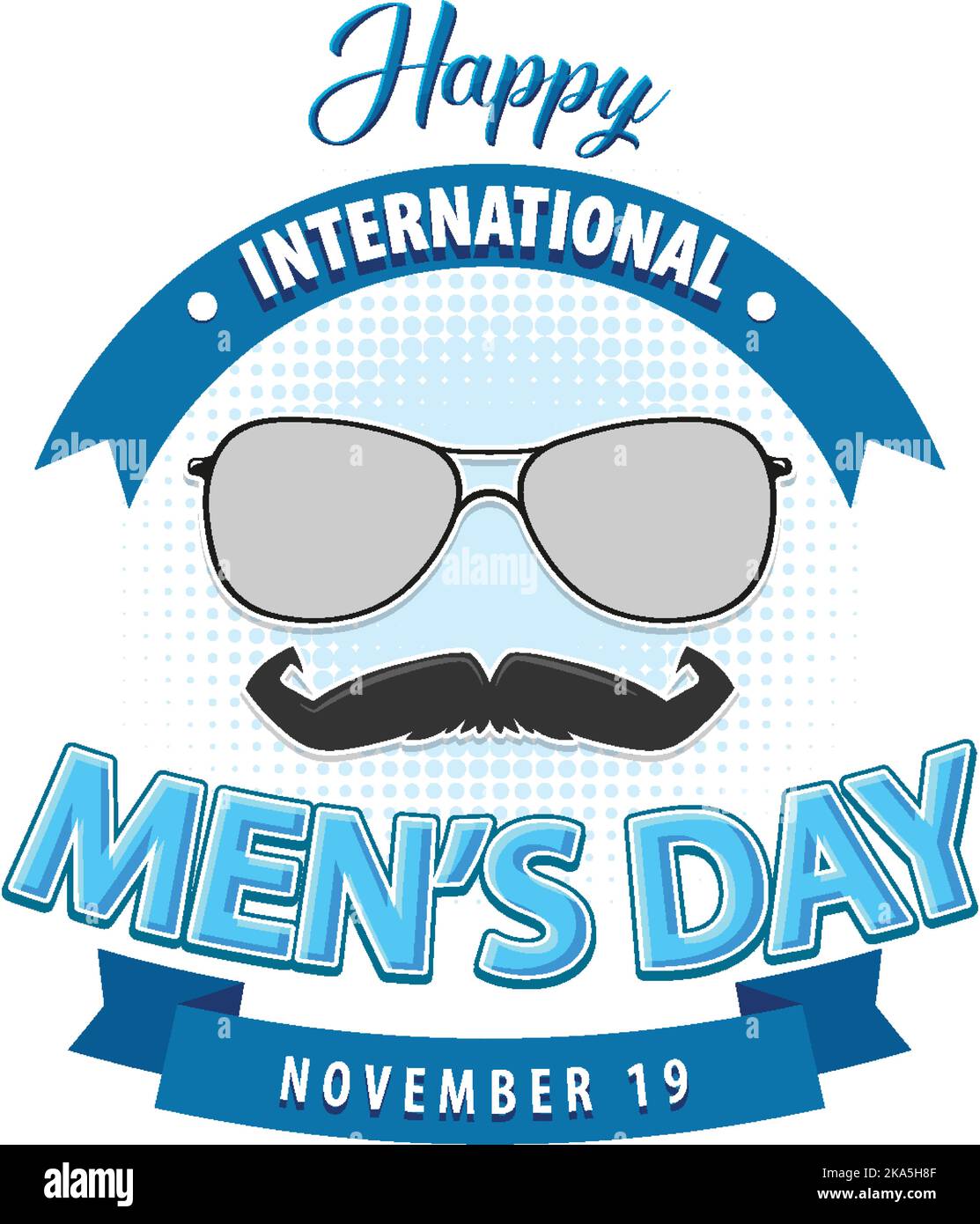 Illustration zum International Mens Day Poster Design Stock ...