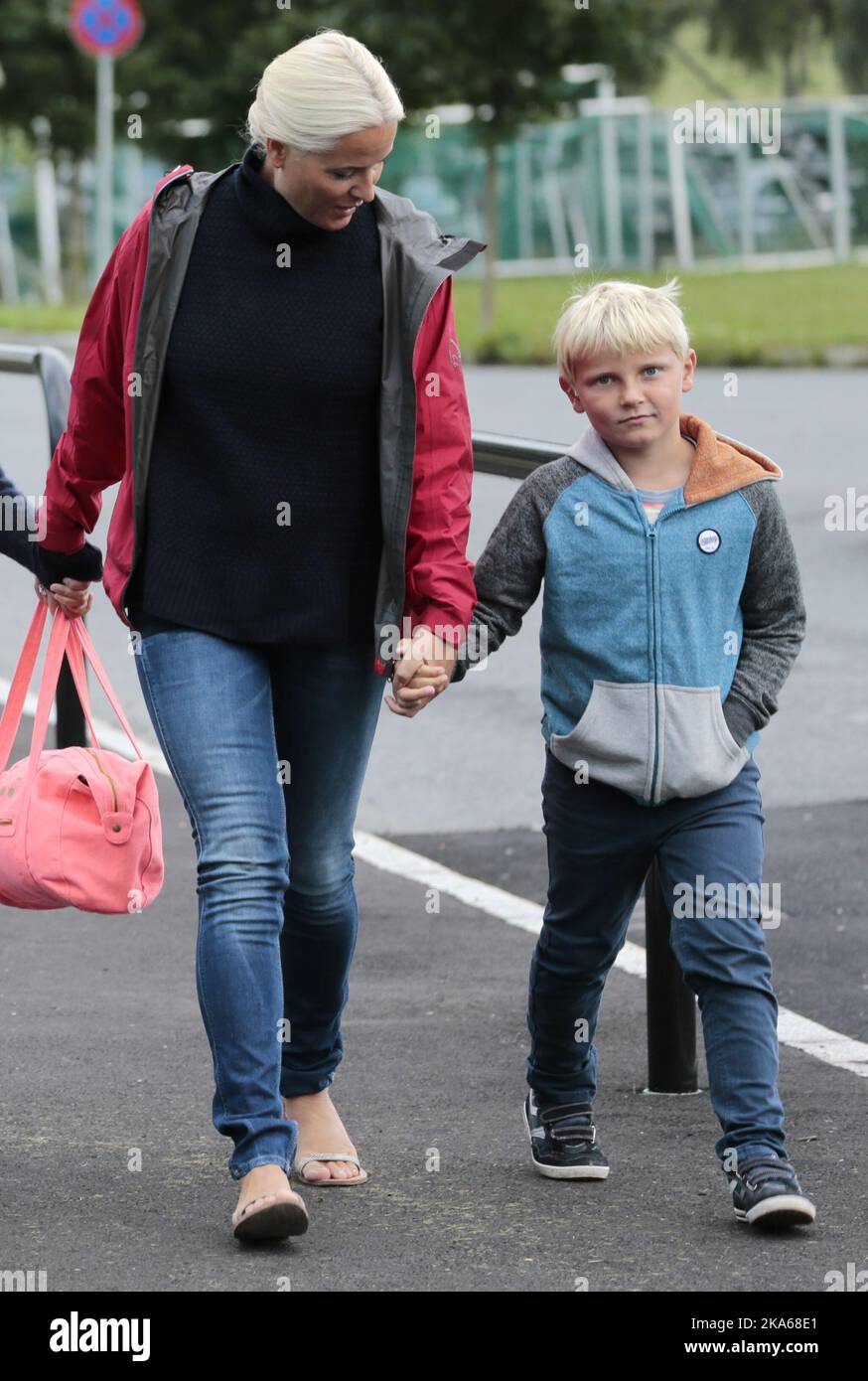 BEKKESTUA, NORWEGEN 20140819. Die zehnjährige Prinzessin Ingrid ...