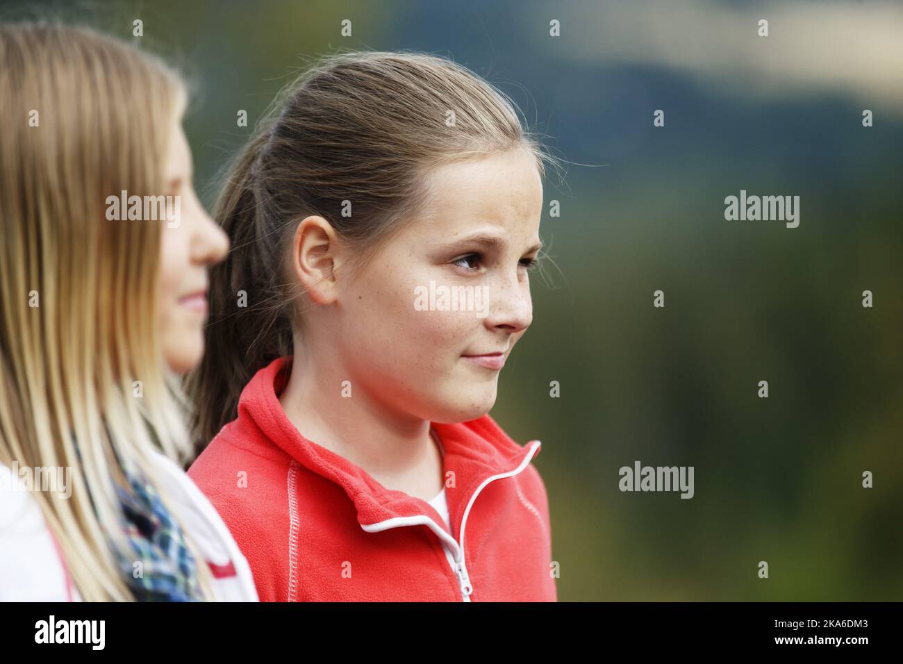 Asker, Norwegen 20150907. Kronprinz Haakon und Prinzessin Ingrid ...