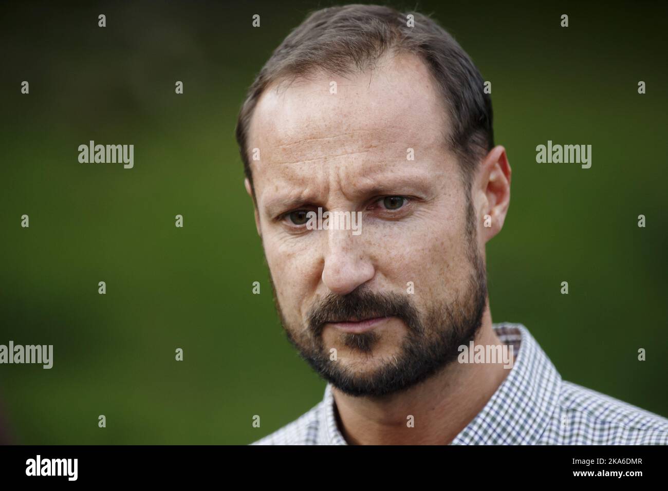 Asker, Norwegen 20150907. Kronprinz Haakon und Prinzessin Ingrid ...