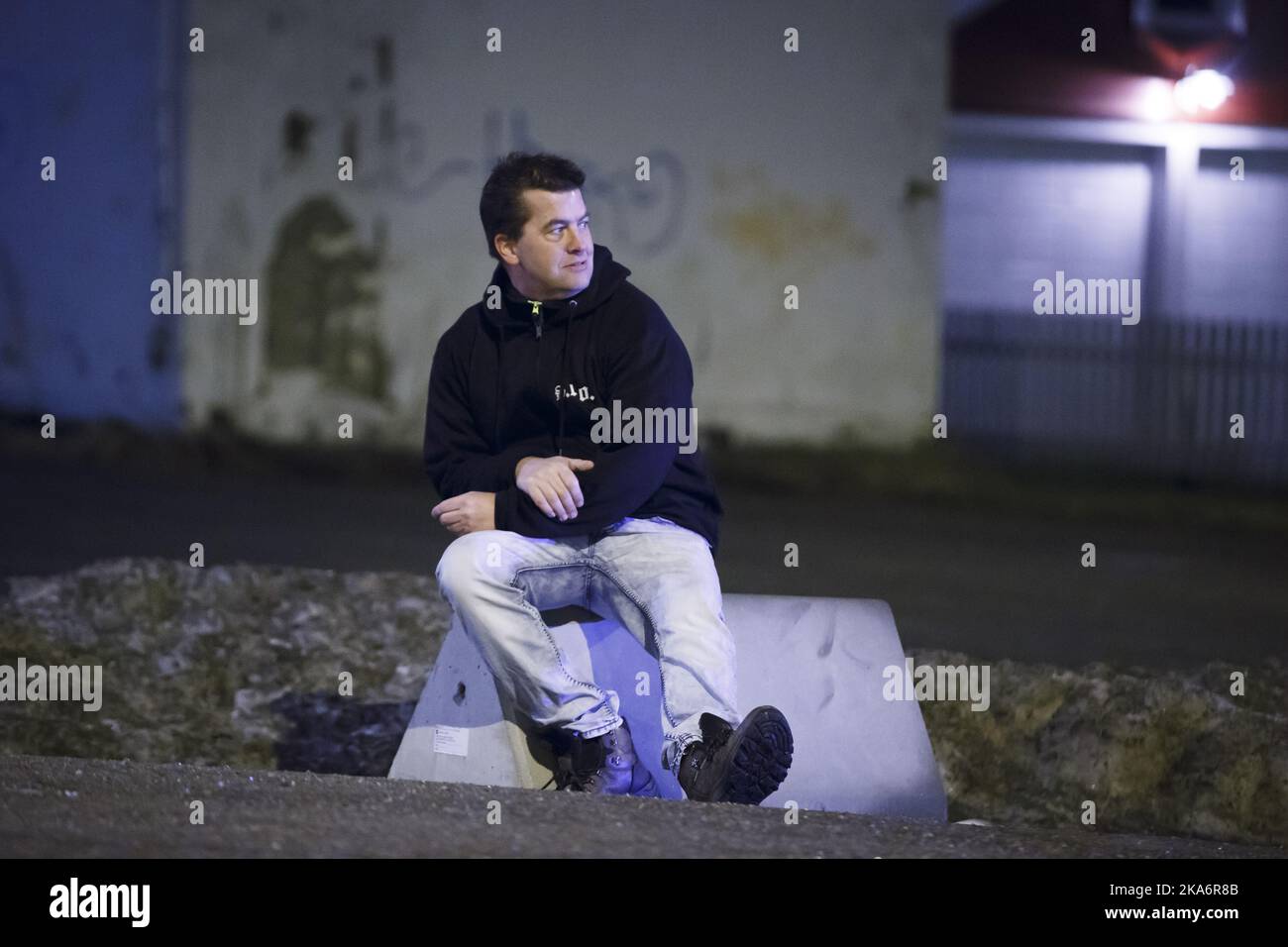 Ronny Alte ist der Anführer und Sprecher der Selbstkontrollgruppe Odin ...