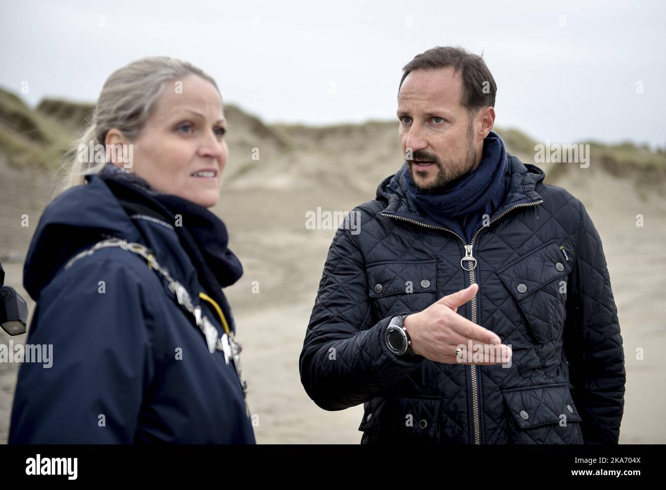 Klepp, Norwegen 20171007. Kronprinz Haakon zusammen mit der ...