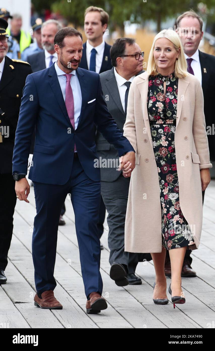 HOLMESTRAND, Norwegen 20180904. Kronprinzessin Mette-Marit und ...