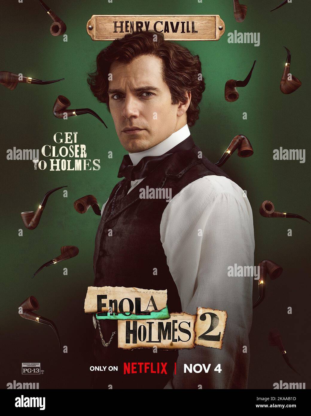 ENOLA HOLMES 2, US-Charakterposter, Henry Cavill als Sherlock Holmes ...