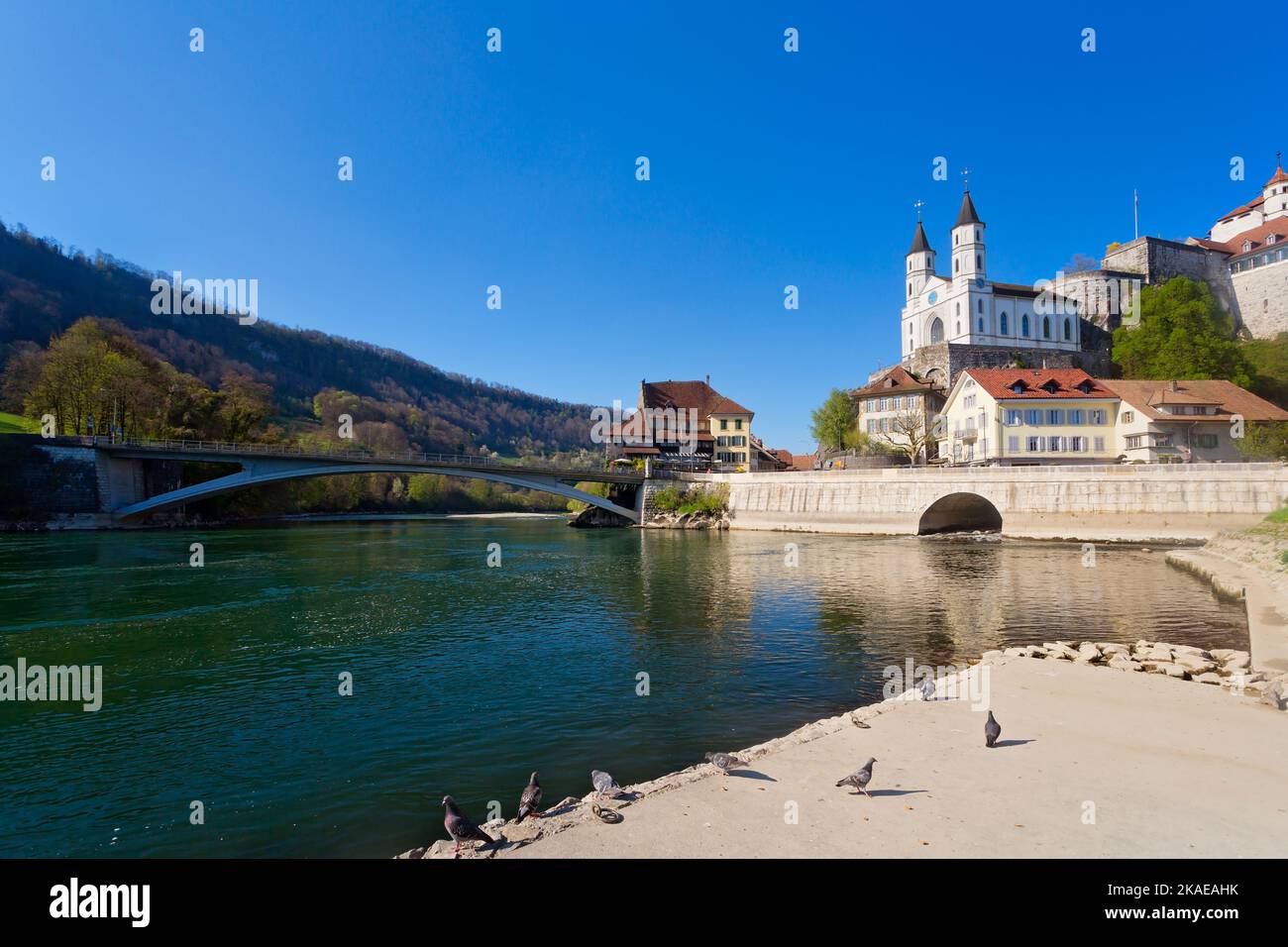 Festung aarburg mit dem fluss aare -Fotos und -Bildmaterial in hoher ...