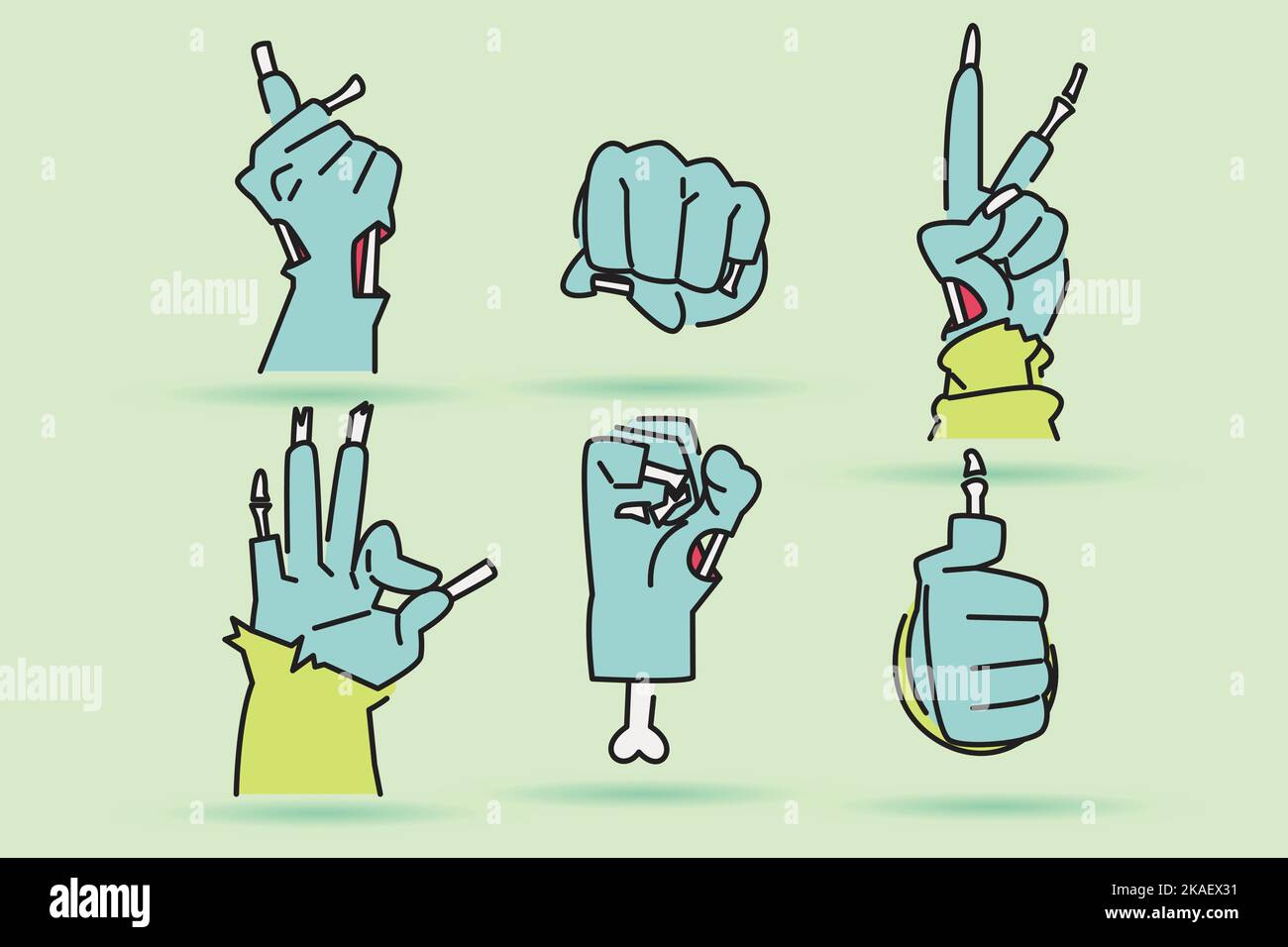 Zombie design Stock-Vektorgrafiken kaufen - Alamy