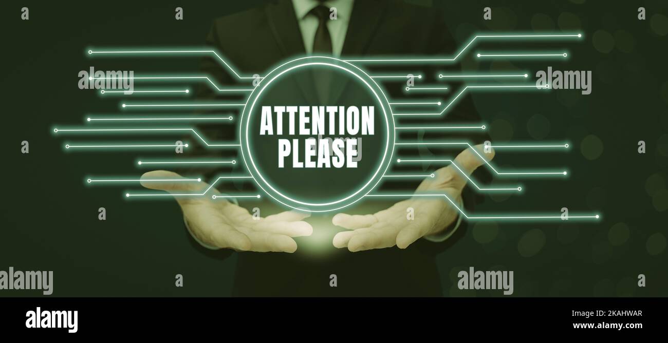 Schreiben mit Text Achtung! Wort geschrieben auf informell ein Vorteil ...