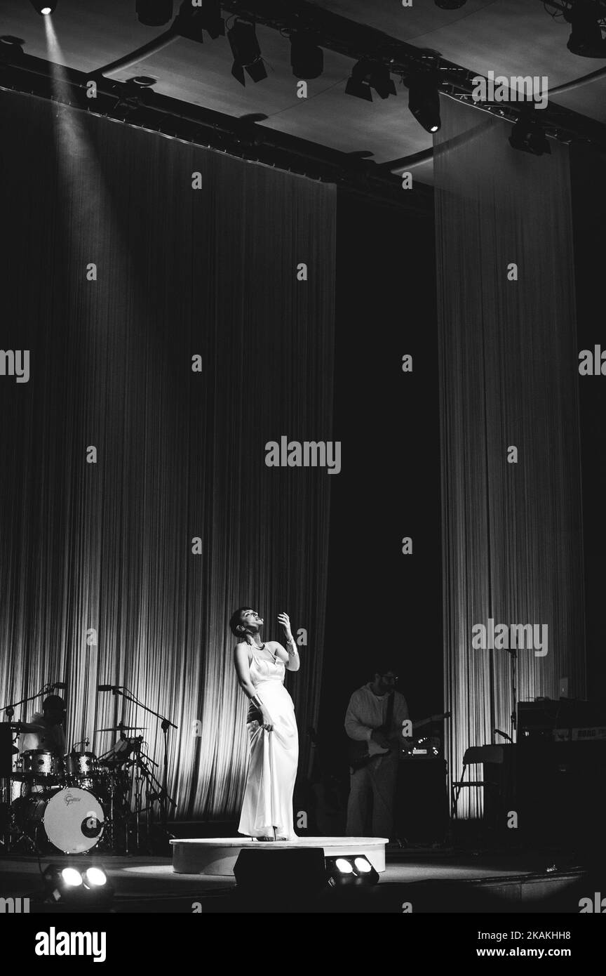 Die italienische Sängerin Arisa (Rosalba Pippa) tritt am 4. Februar ...