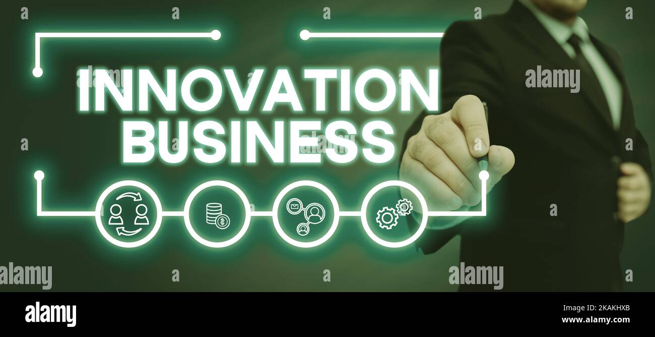 Schreiben Anzeige Text Innovation Business. Wort geschrieben über Satz ... Schreiben Anzeige Text Innovation Business. Wort geschrieben über Satz ...