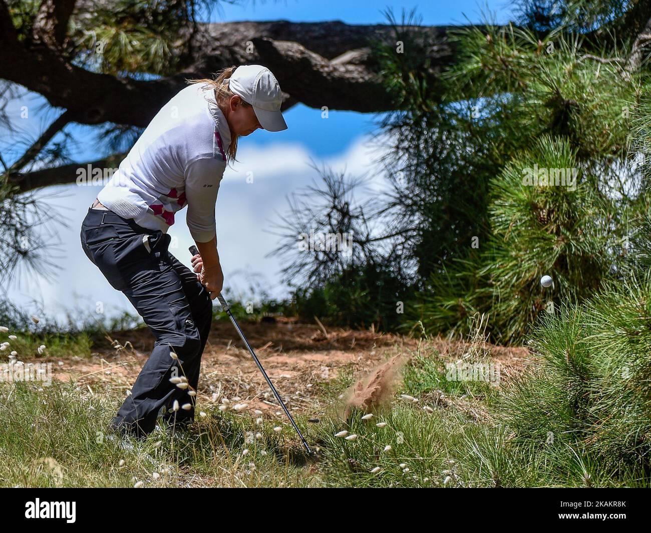 Maude-Aimee Leblanc trifft beim dritten Lauf der ISPS Handa Women's Australian Open im Royal ...