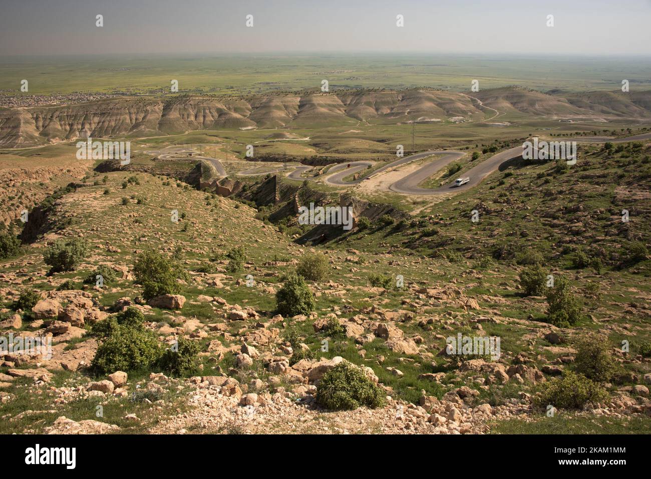 Die Stadt Sinjar, auch bekannt als Shingal, eine Stadt im Bezirk ...